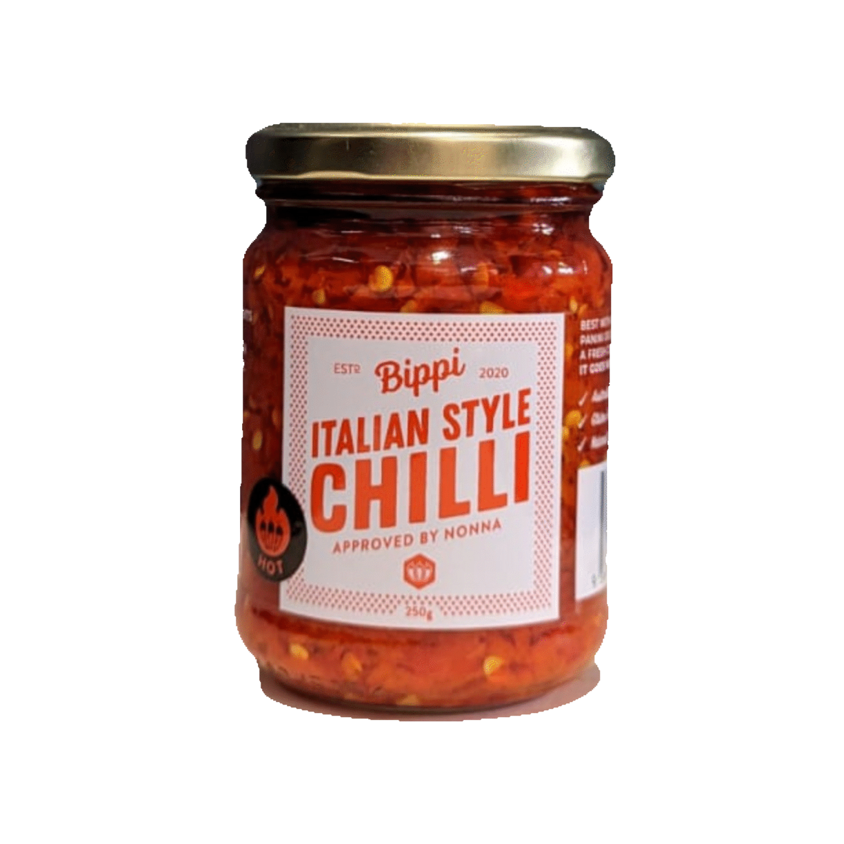 Bippi Italian Style Chilli - Hot (Original) 250g – BAM Bread and Milk