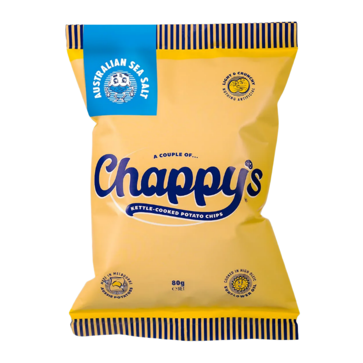 Chappy's Potato Chips 80g - Australian Sea Salt – BAM Bread and Milk